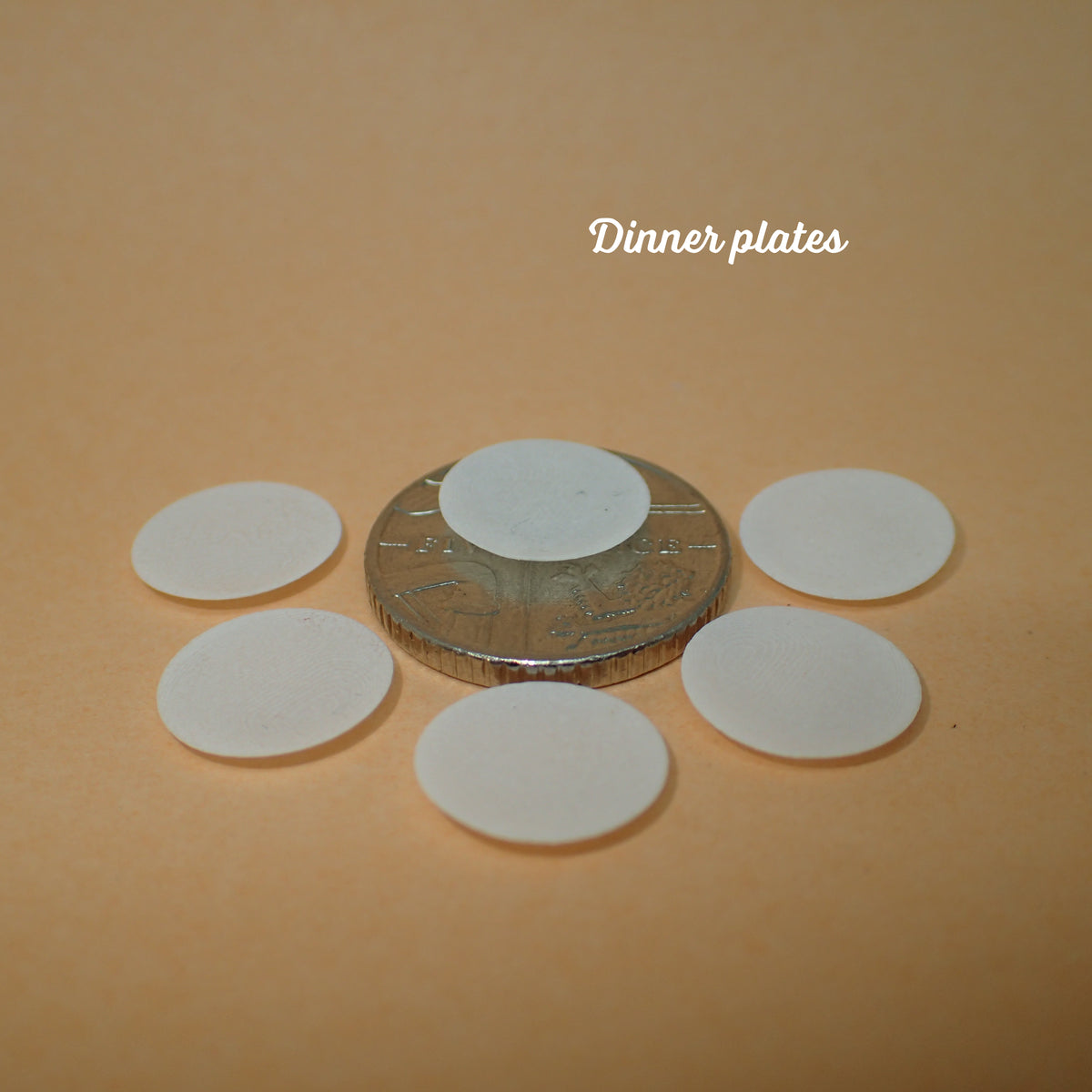 Set of 6 plates, 1/24th scale – Laser Shrink Ray Minis